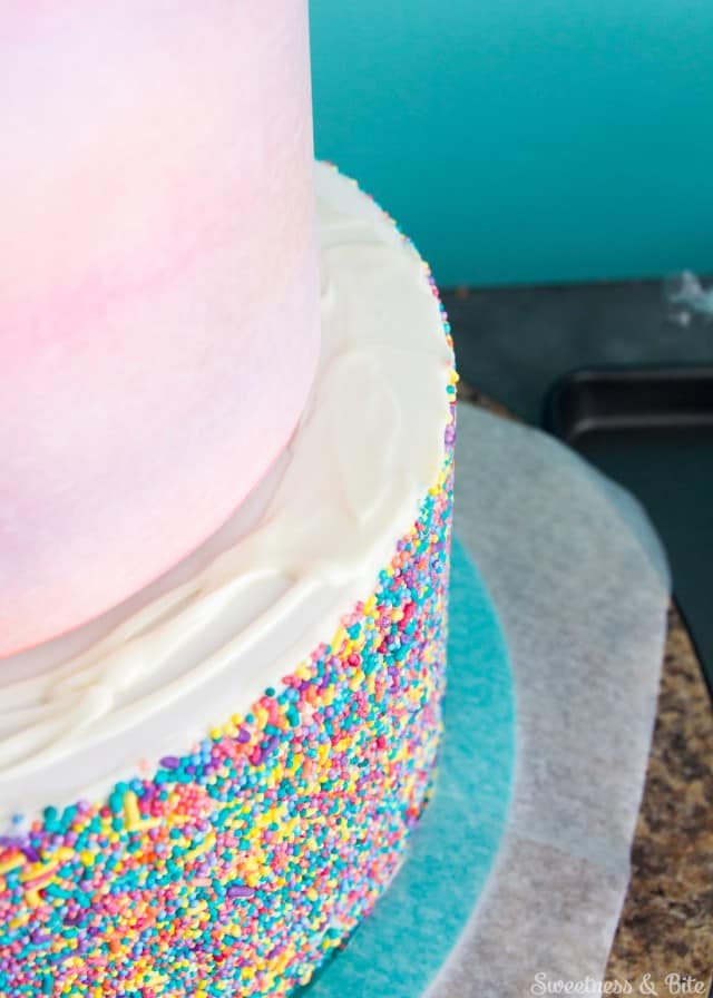 Sprinkle Cake Tutorial - Sweetness and Bite