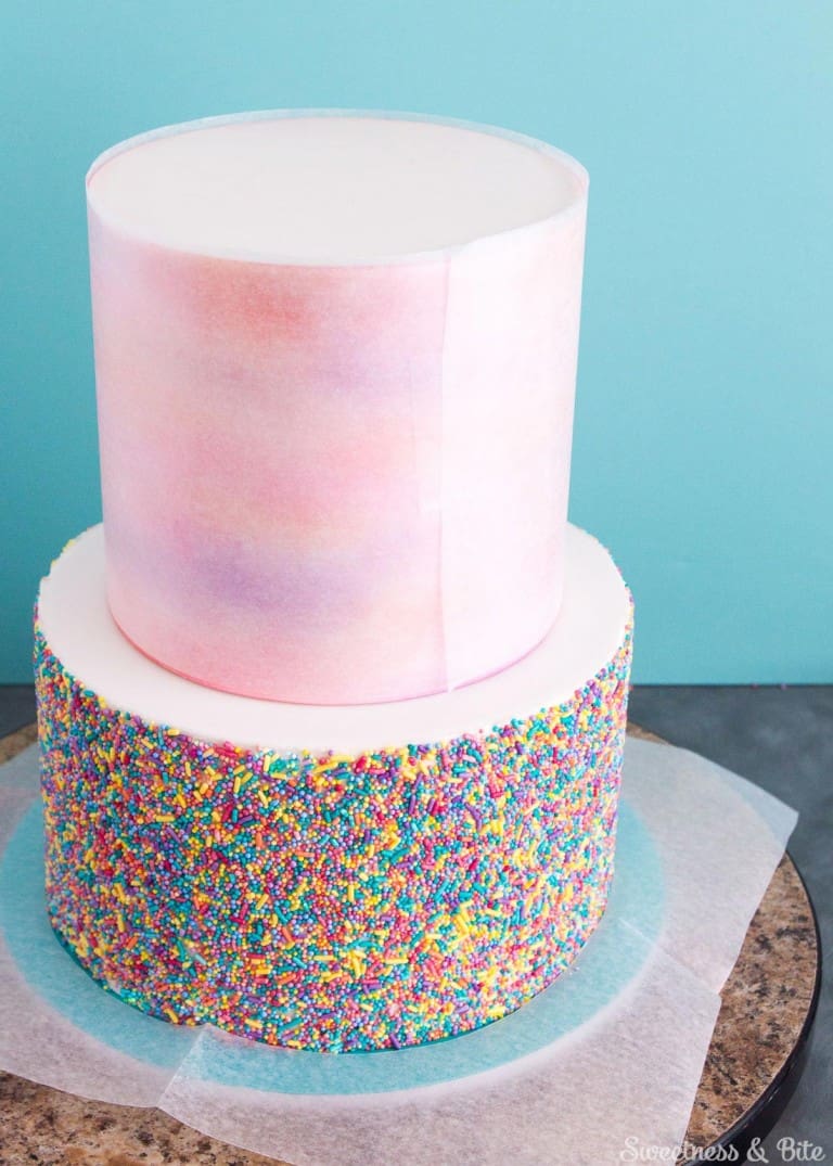 Sprinkle Cake Tutorial - Sweetness and Bite
