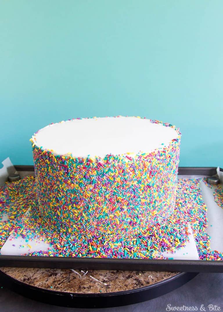 Sprinkle Cake Tutorial - Sweetness and Bite