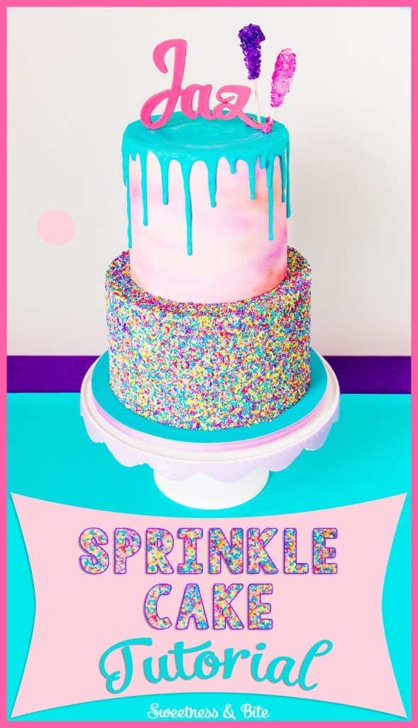 Sprinkle Cake Tutorial - Sweetness and Bite