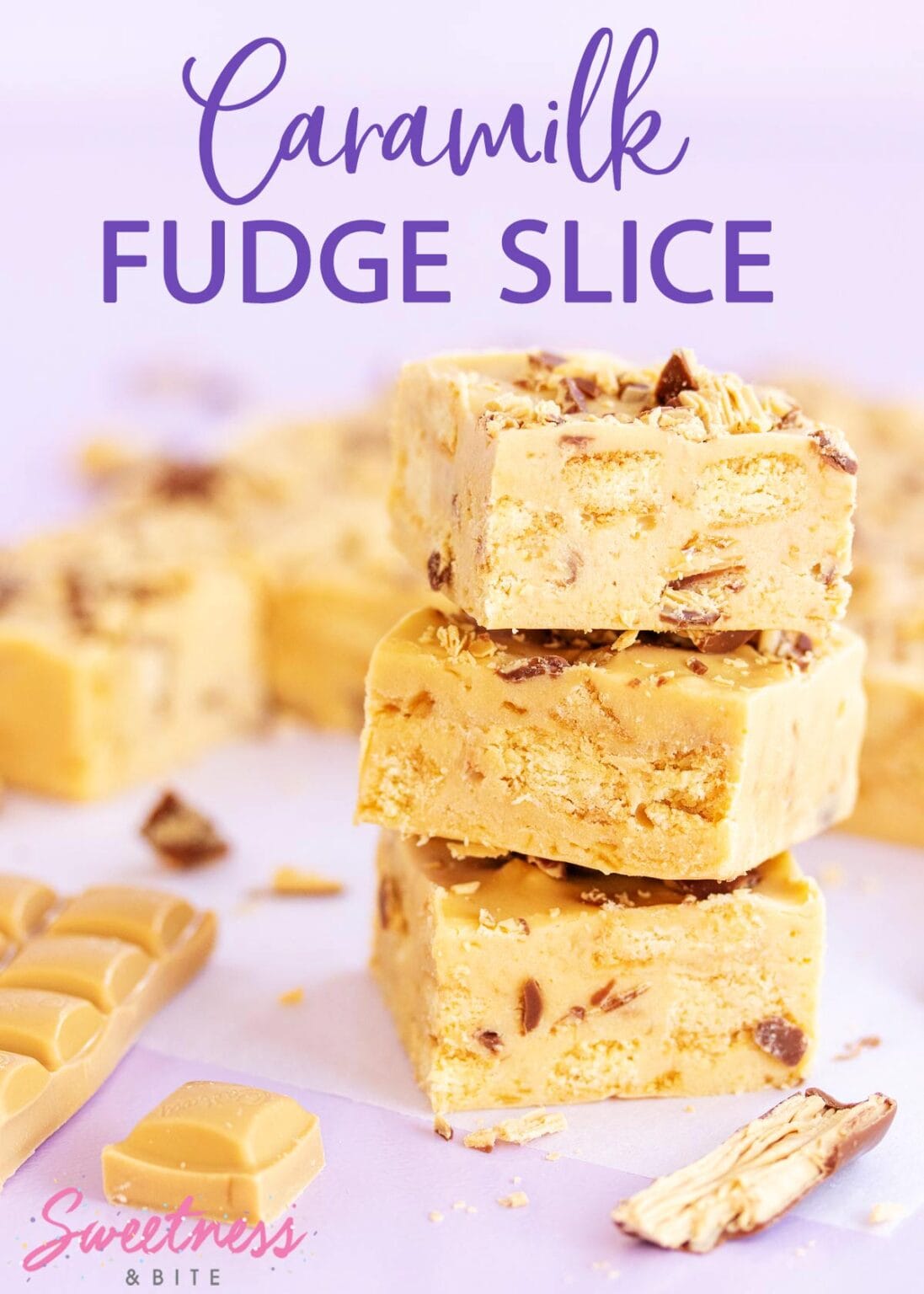White Chocolate and Raspberry Fudge Slice - Sweetness and Bite