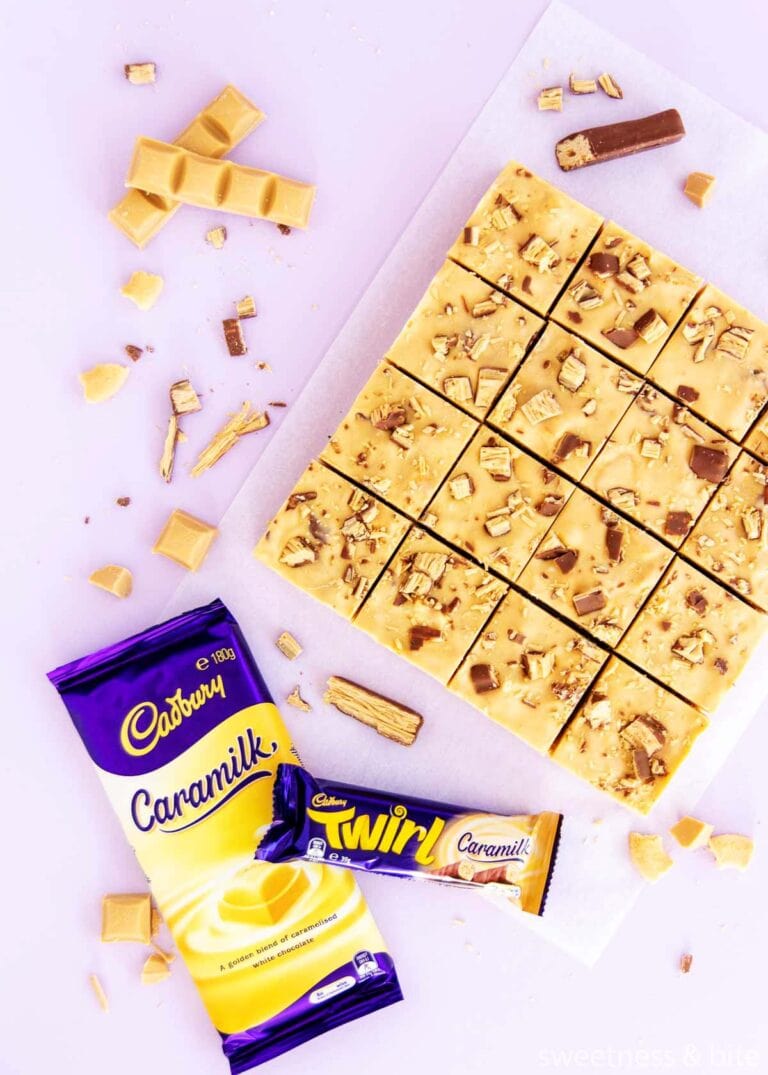 Caramilk Slice | Easy No Bake Recipe! - Sweetness and Bite