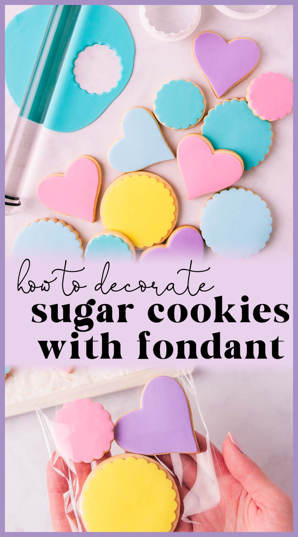 How to Decorate Sugar Cookies with Fondant - Easy Tutorial! - Sweetness ...