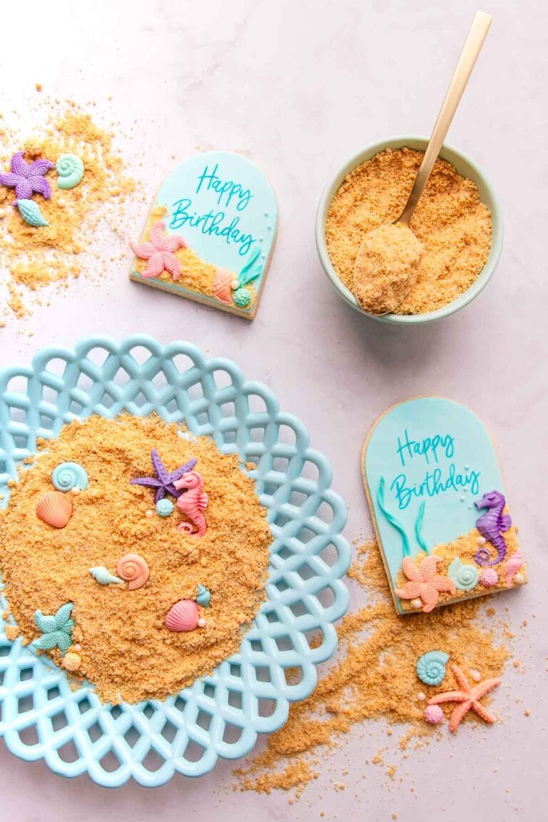 How to Make Edible Sand for Cakes and Cookies - Easy Recipe - Sweetness ...