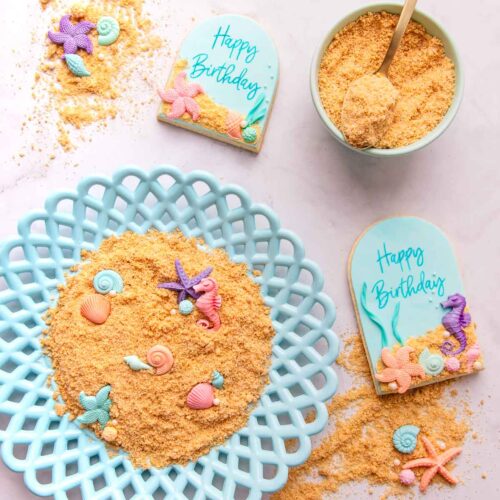 How to Make Edible Sand for Cakes and Cookies - Easy Recipe - Sweetness ...
