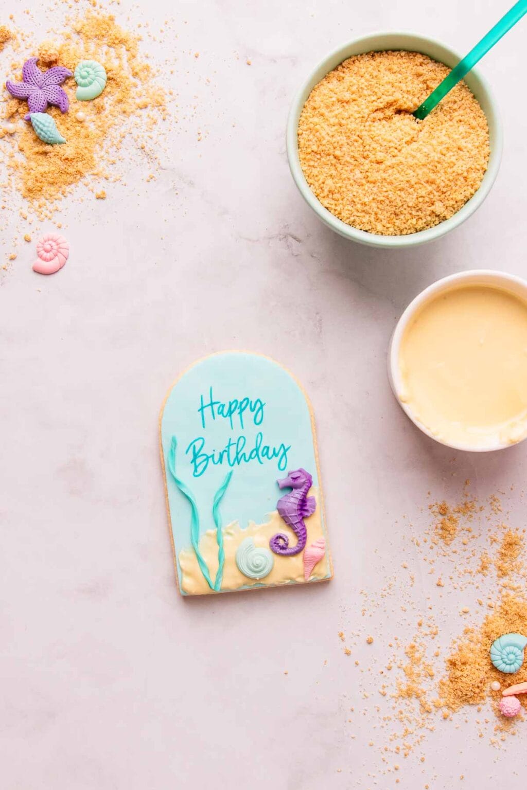 How to Make Edible Sand for Cakes and Cookies - Easy Recipe - Sweetness ...