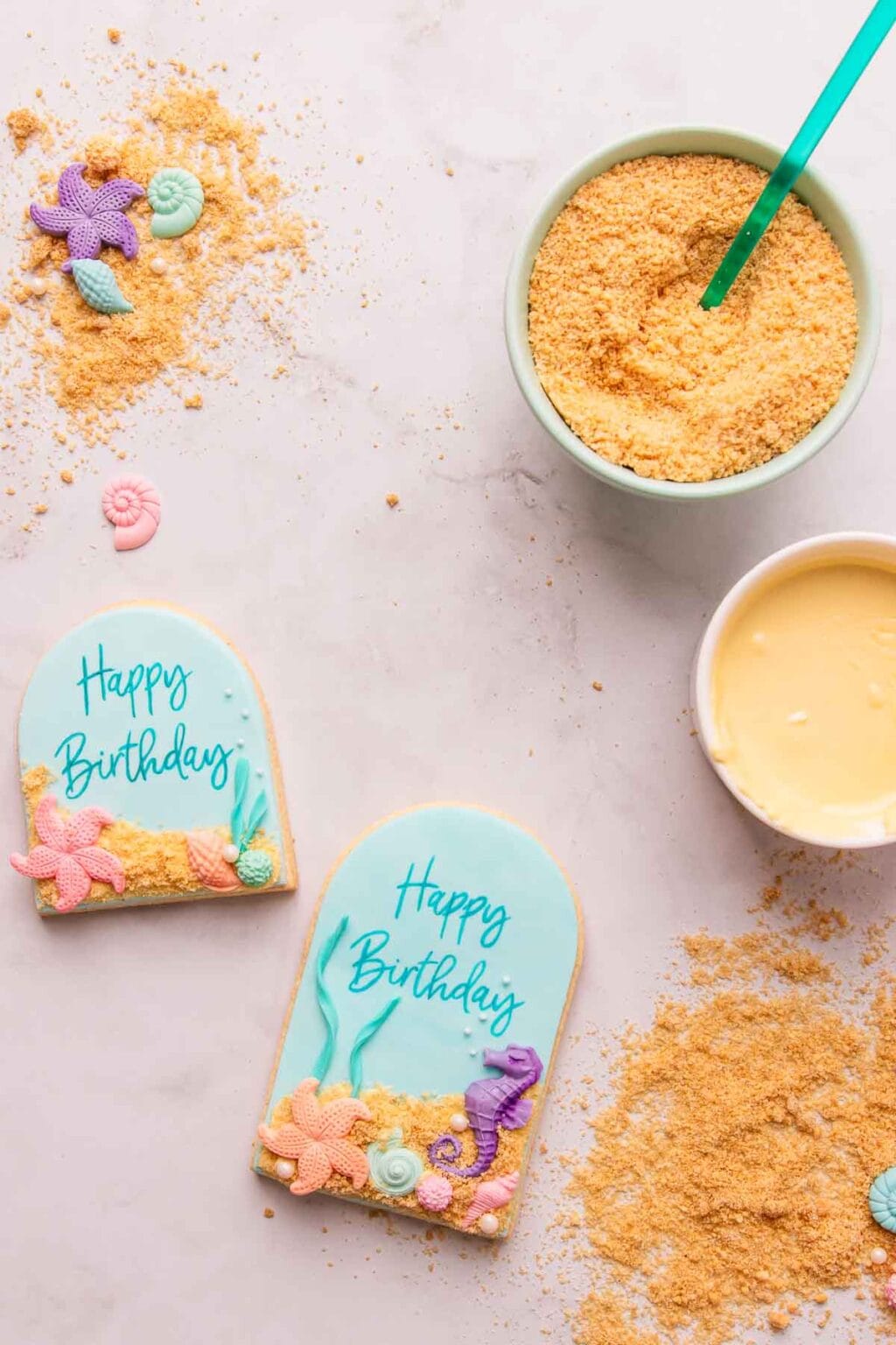 How to Make Edible Sand for Cakes and Cookies - Easy Recipe - Sweetness ...