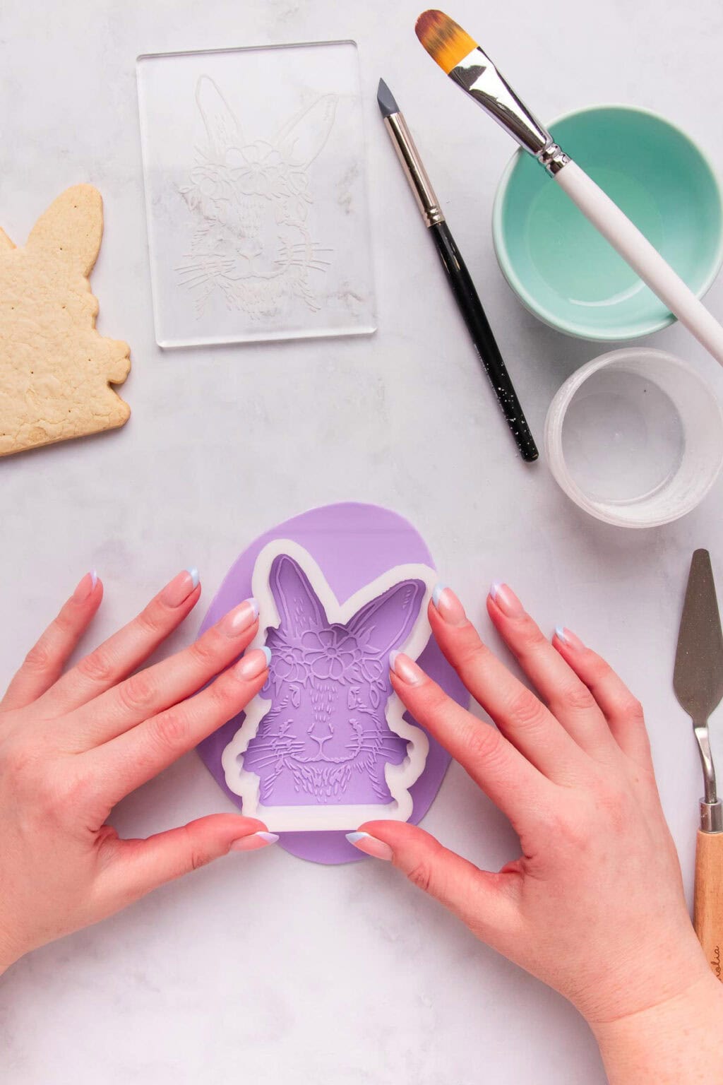 How to Make Stamped Fondant Cookies With Fondant Stamps - Sweetness and ...