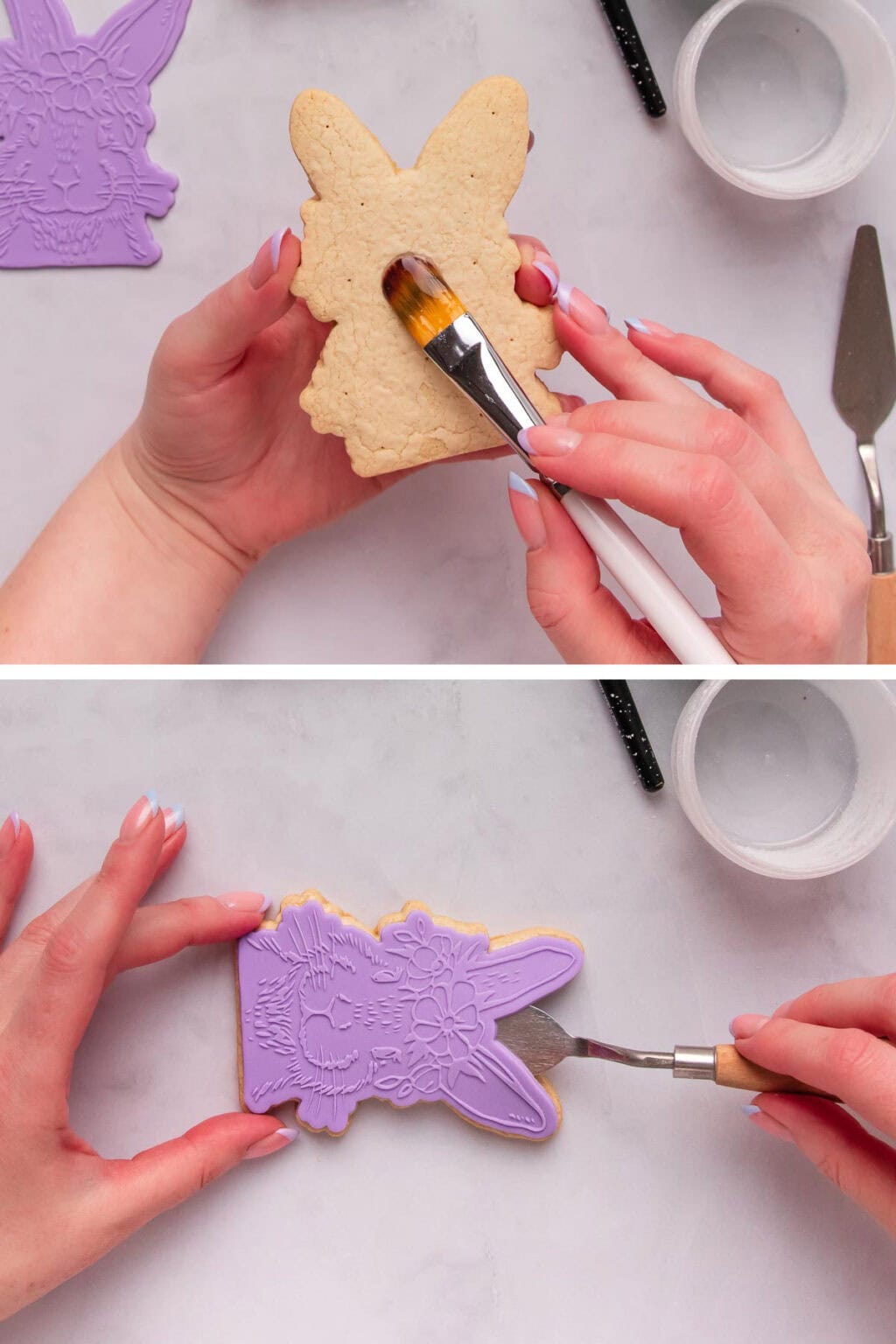 How to Make Stamped Fondant Cookies With Fondant Stamps - Sweetness and ...
