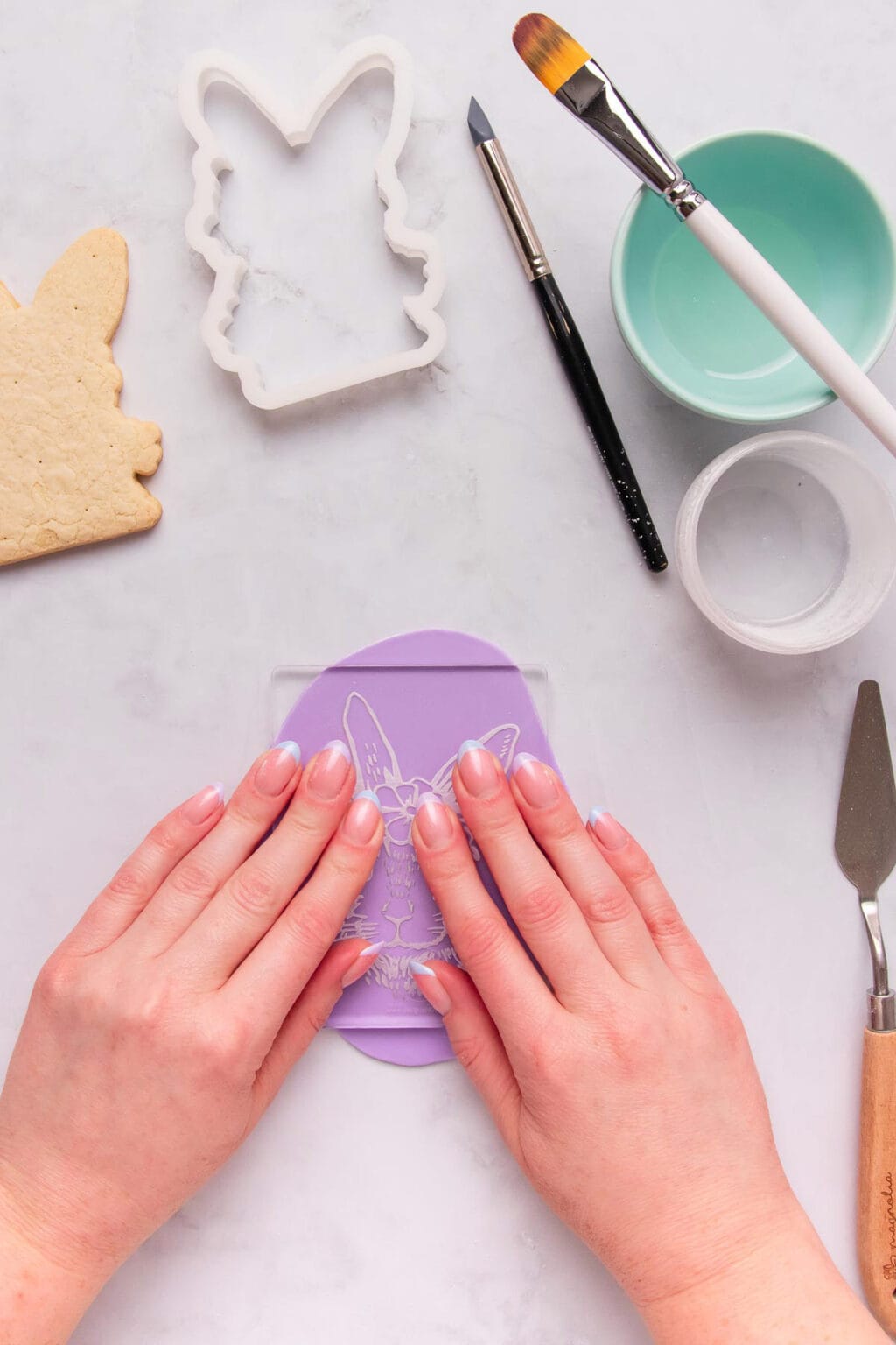 How to Make Stamped Fondant Cookies With Fondant Stamps - Sweetness and ...